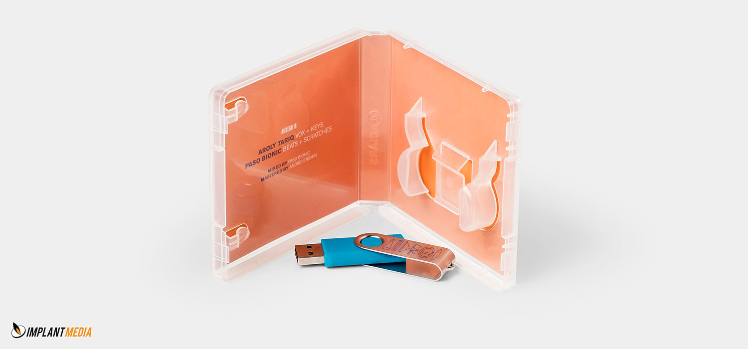 The progression of the promotional USB - Implant Media